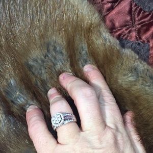 Accessories | Vintage Real Fur Wrap Collar Quilted Back | Poshmark